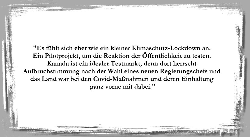 Kanadas Pilotprojekt zum Klima-Lockdown – Kit Knightly | Axel B.C. Krauss